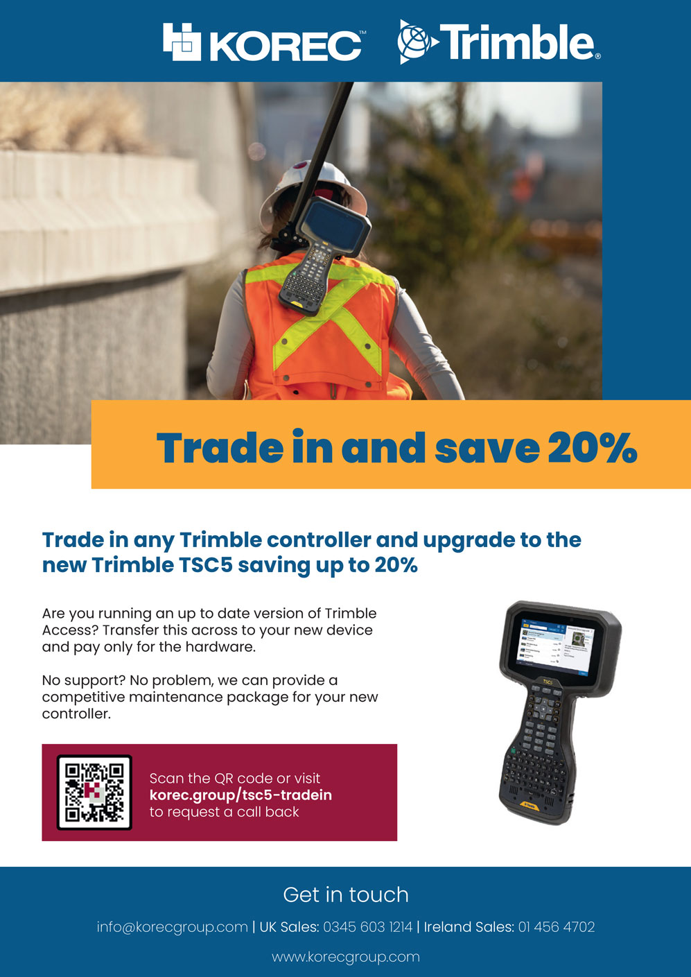 Ad | KOREC Trimble TSC5