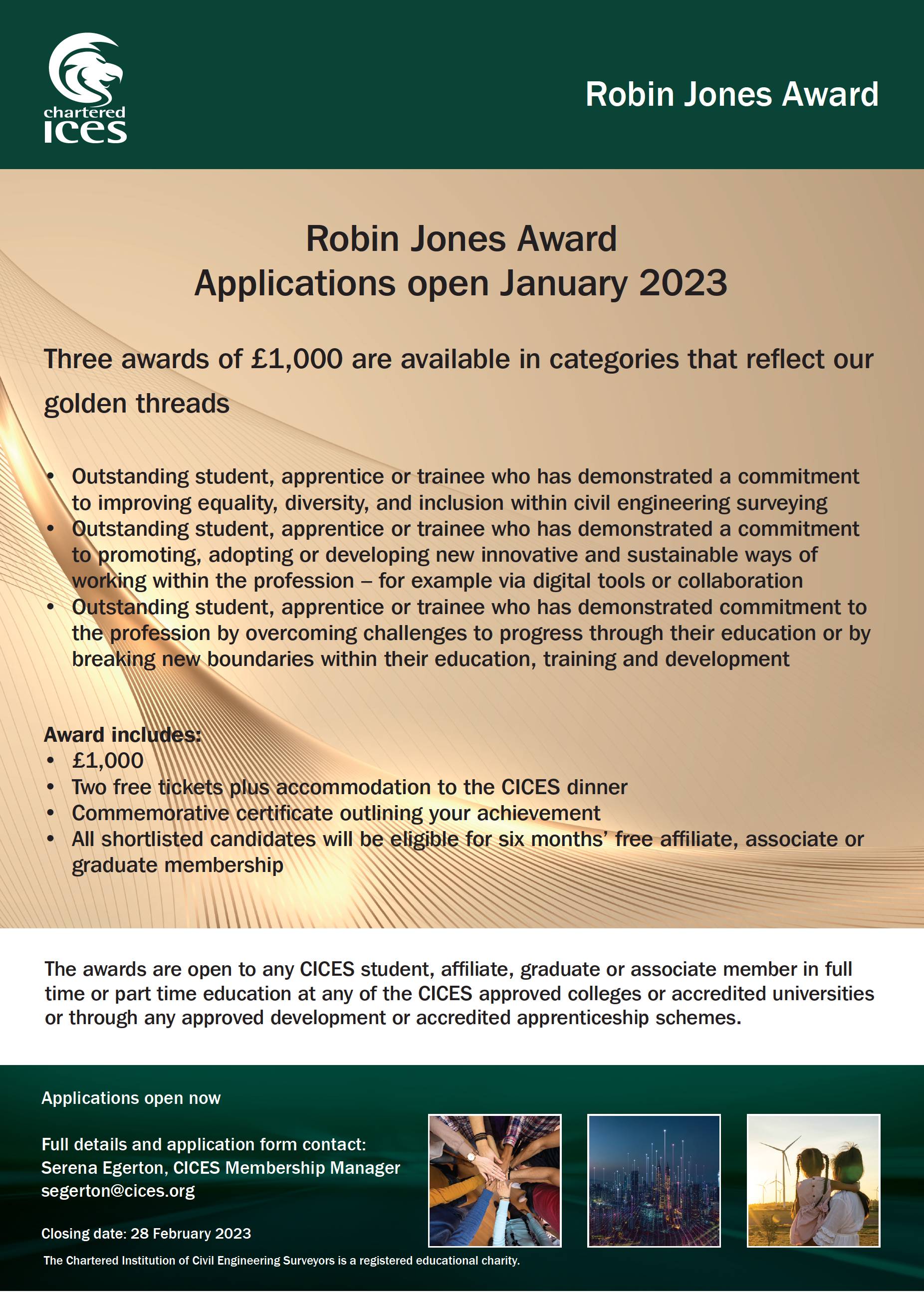 CICES Robin Jones Award 2023
