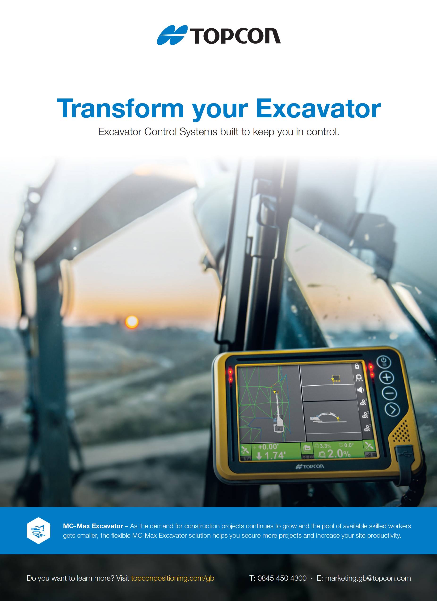 Ad | Topcon Excavator