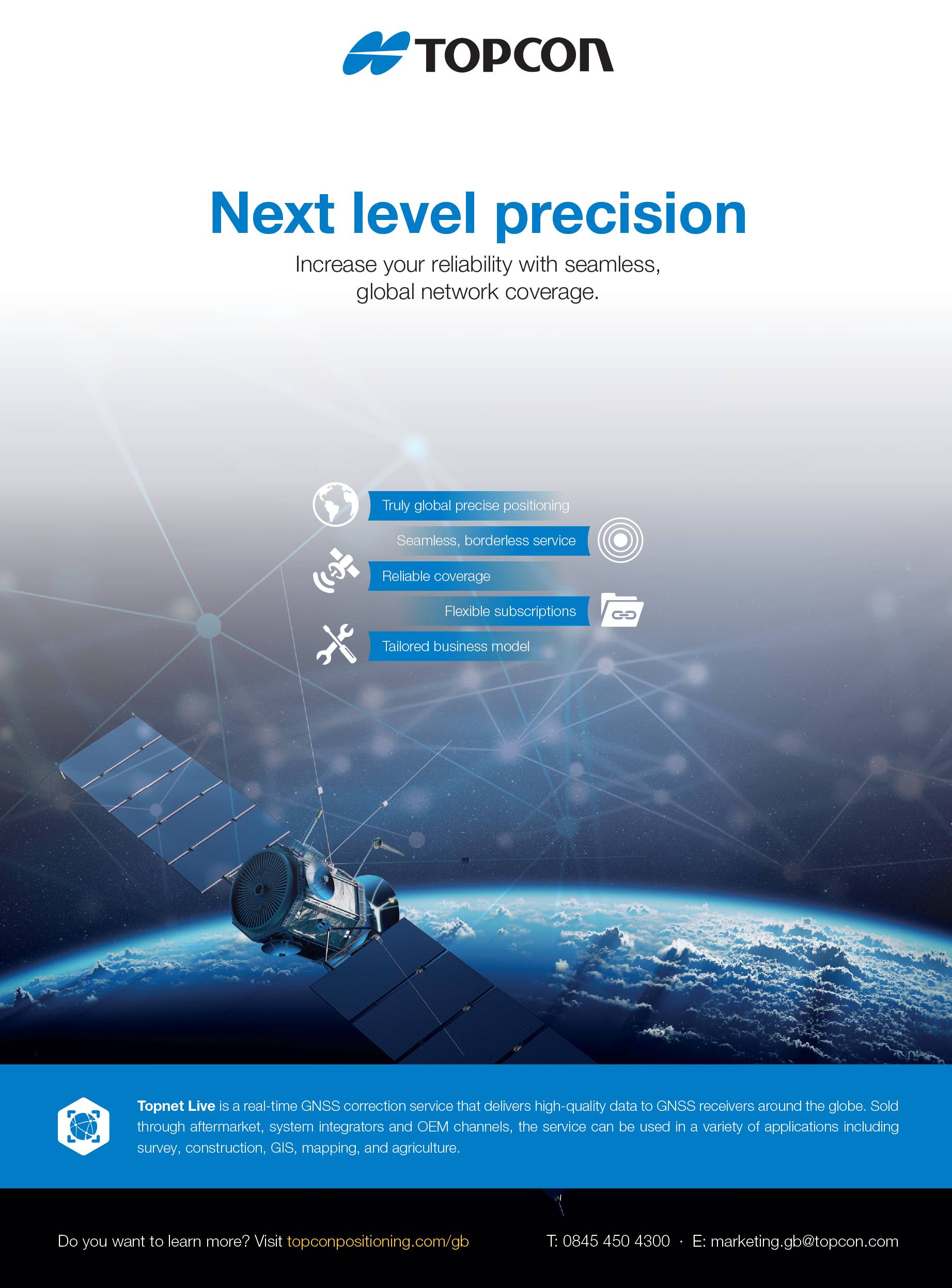Ad | Topcon. Next level precision