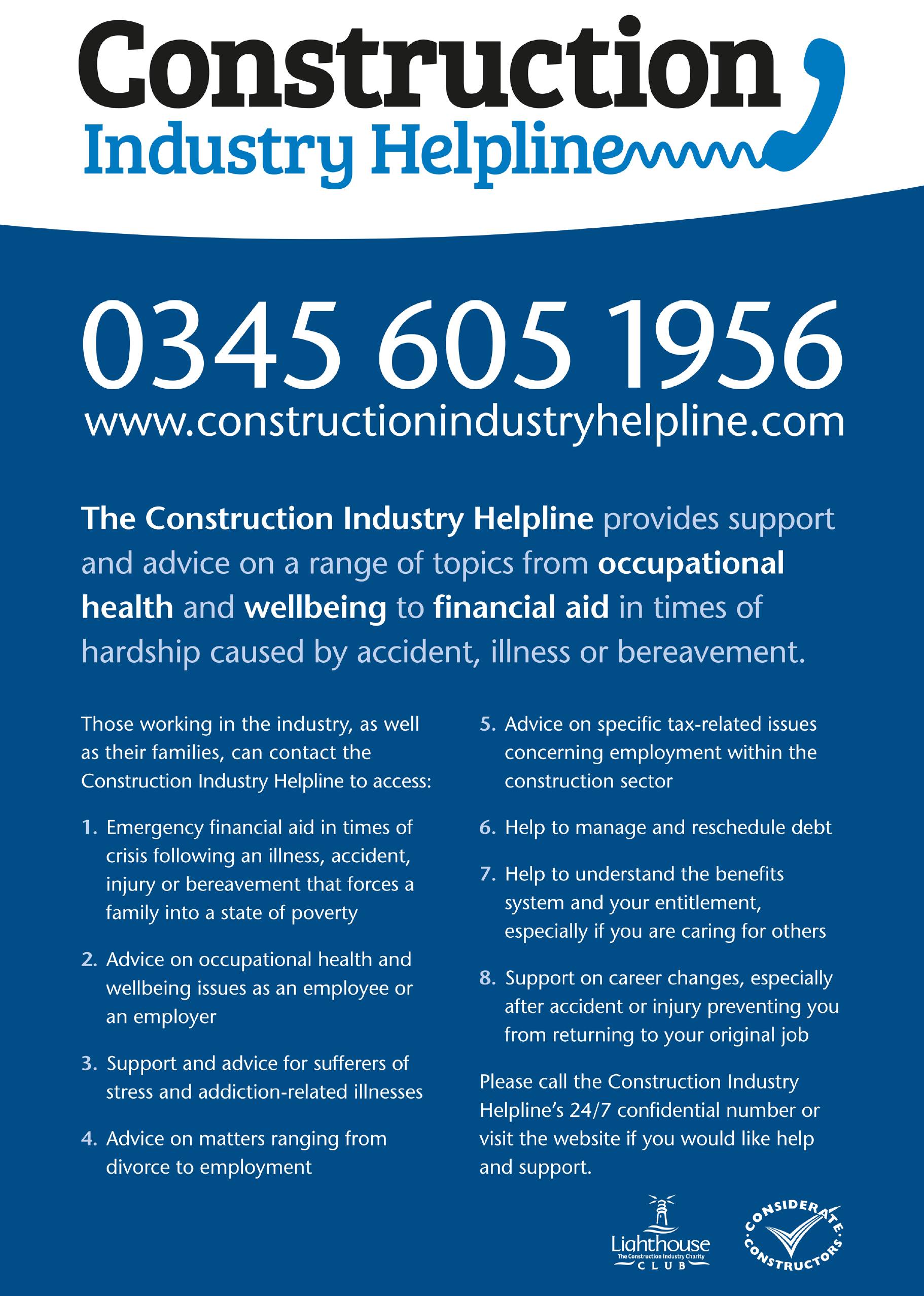 Ad | Construction Industry Helpline
